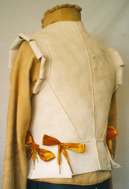 16th century buff leather jerkin